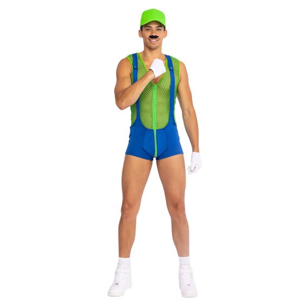 Sexy Plumber Mens Halloween Costume Luigi Style Gay Halloween Costumes